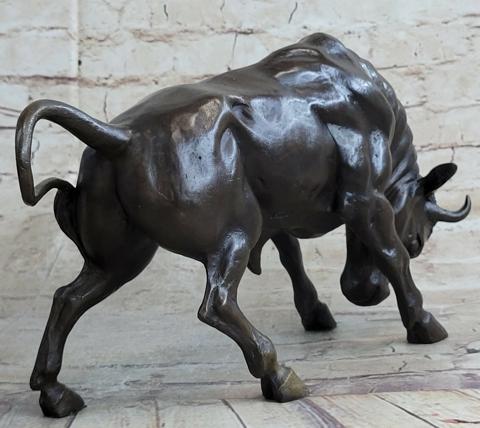 PRIZE BRONZE BULL STATUE SCULPTURE ANIMAL HOT CAST TAURUS FARM FARMYARD ...