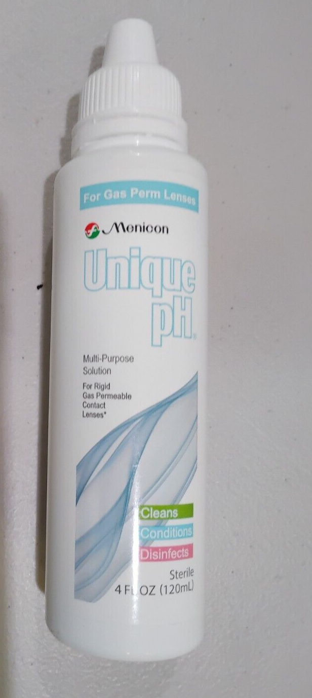 Menicon Unique pH Multi-Purpose Solution 4 fl oz + RGP Lens Case | eBay