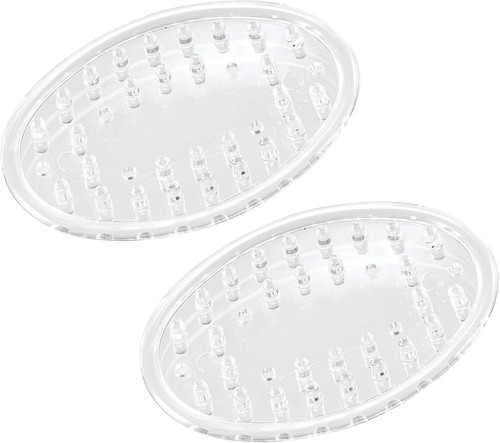 iDesign Plastic Soap Saver, Holder Tray for Bathroom Counter, Set of 2 ...