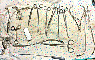 SURGICAL INSTRUMENTS 17 X UNITS/DOC HEADBAND/ CALIPERS/ Etc Etc | eBay ...