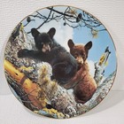 Our Woodland Friends Collector Plate 3 Two Bear Cubs High Adventure ...