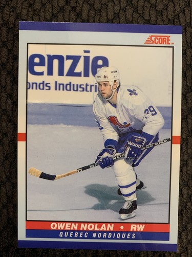 1990-91 Score Young Superstars Nordiques Hockey Card #36 Owen Nolan ...
