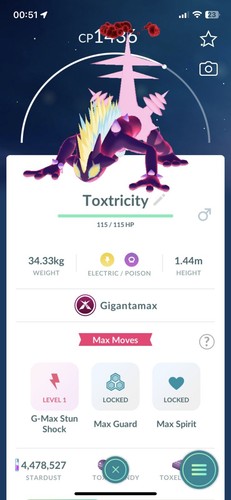 Gigantamax Toxtricity Pokemon Trade Go | eBay