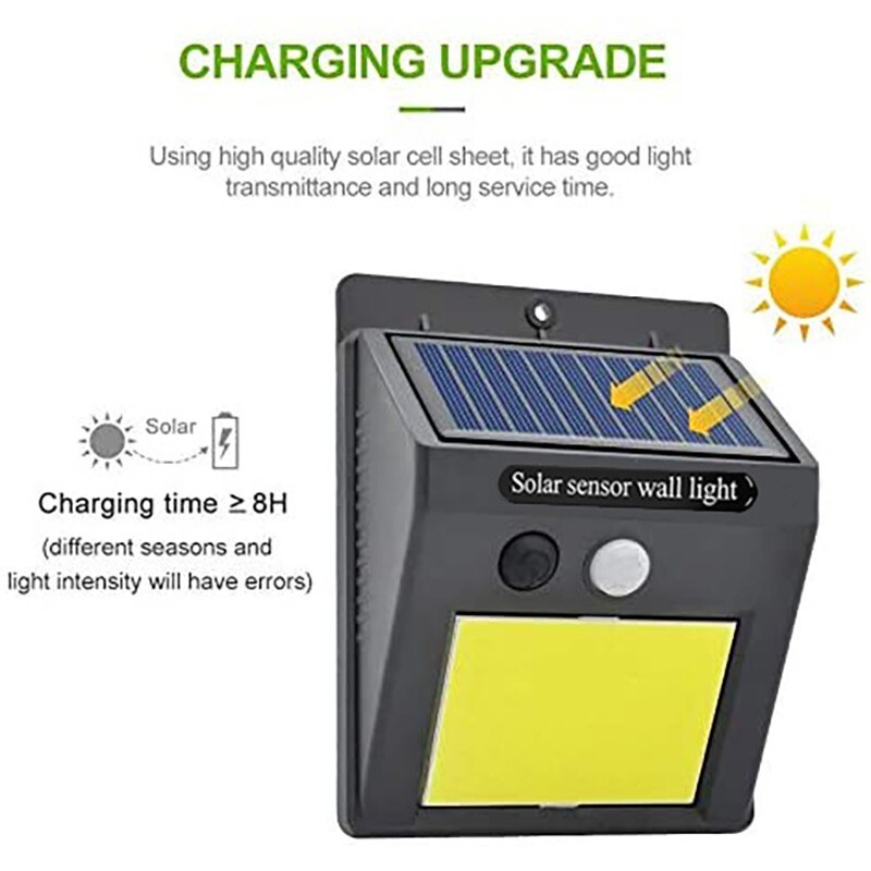 4x 48 LED Solar Power Wall Light Waterproof Outdoor PIR Motion Sensor ...