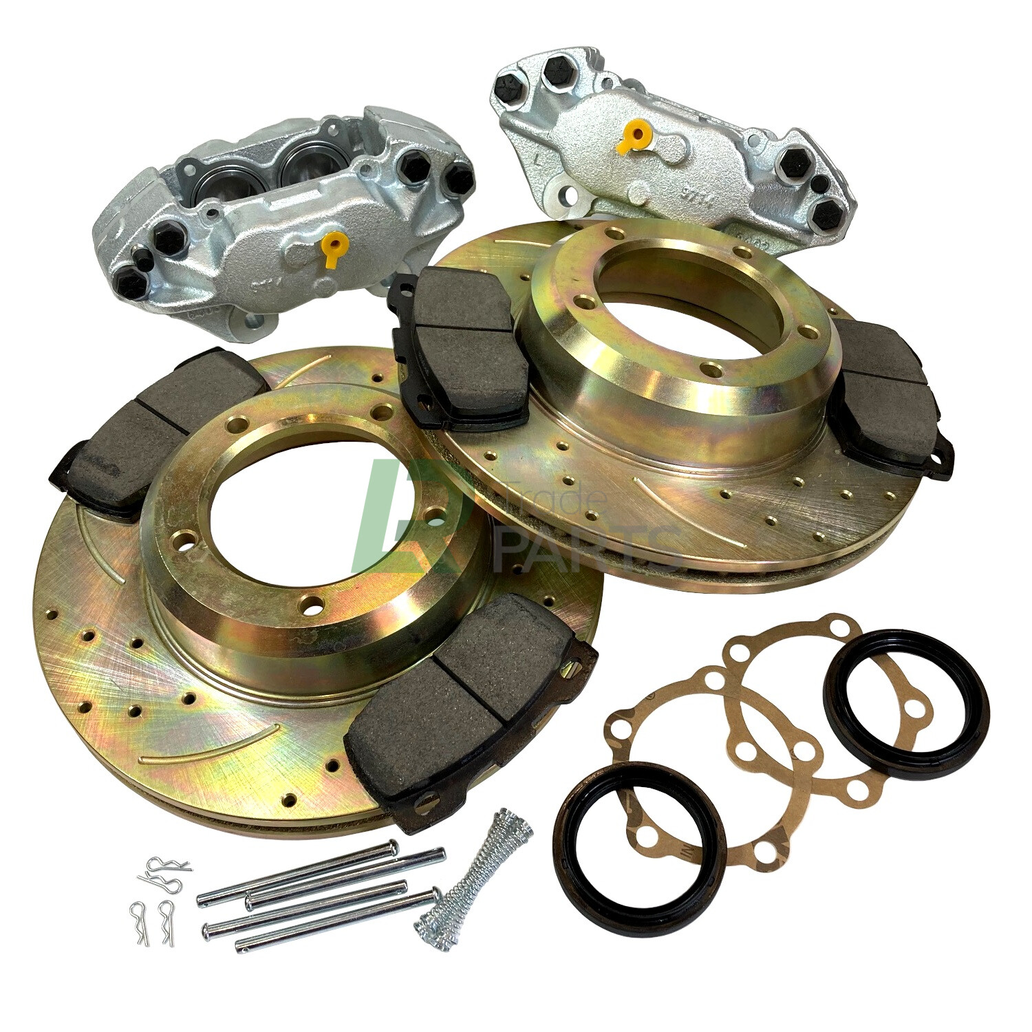 DEFENDER 90 110 FRONT VENTED PERFORMANCE BRAKE UPGRADE KIT DISCS ...