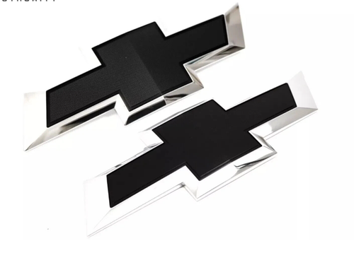 2014-2015 Chevrolet Silverado 1500 2015-2018 HD's Black Bowtie Emblems ...