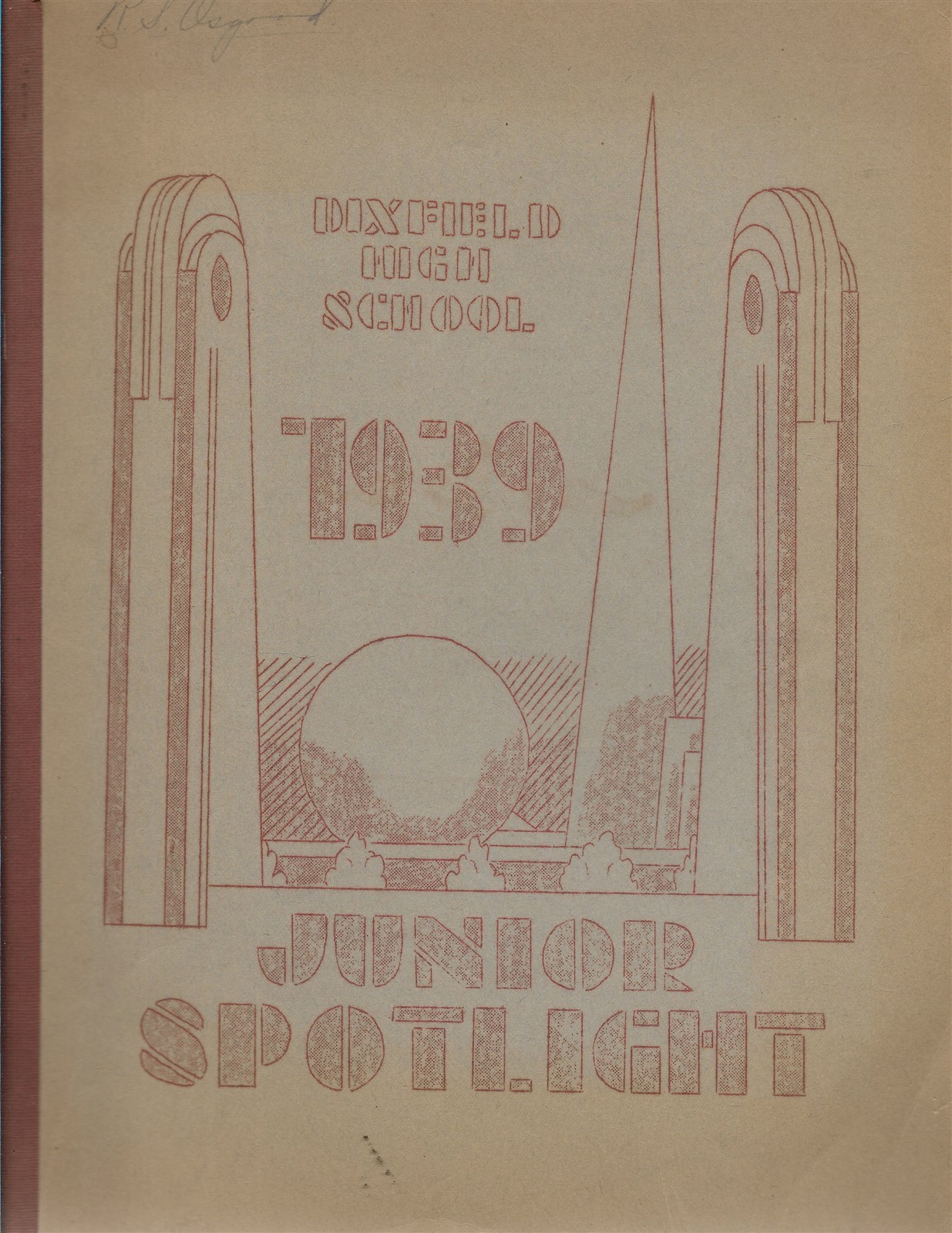Yearbook Dixfield High School Dixfield, Maine 1939 | eBay