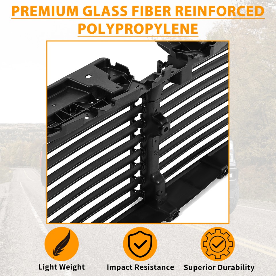 For Ford F-150 2015-2017 Upper Radiator Grille Air Shutter Assembly # ...