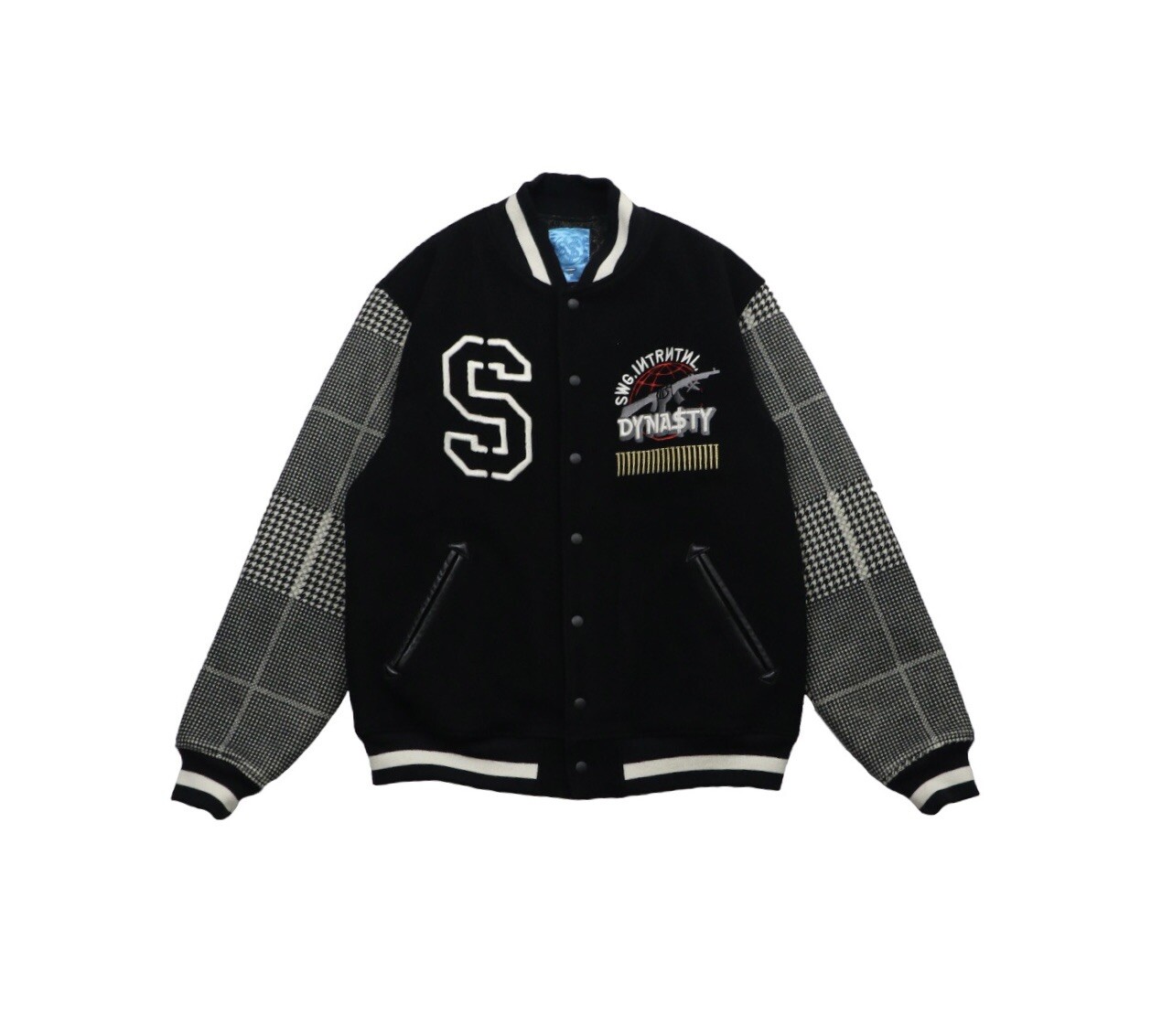 SWAGGER Bullet Embroidery Varsity Jacket Size XL - Gem
