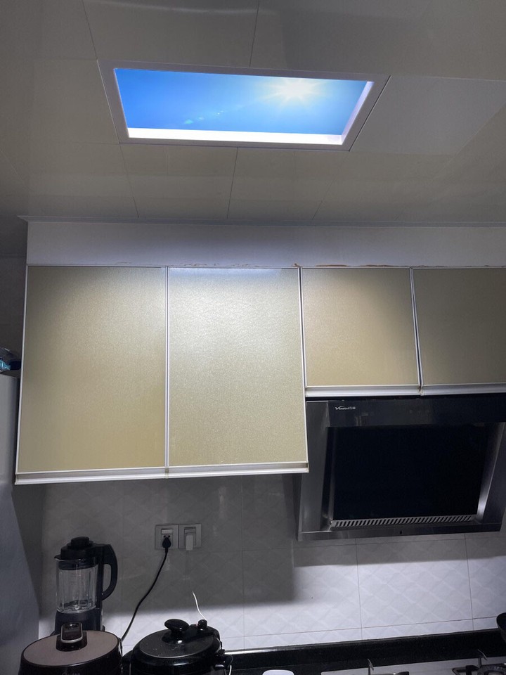 72W Dimmable LED Blue Sky Lamp Panel Ceiling Fixture Roof Natural ...