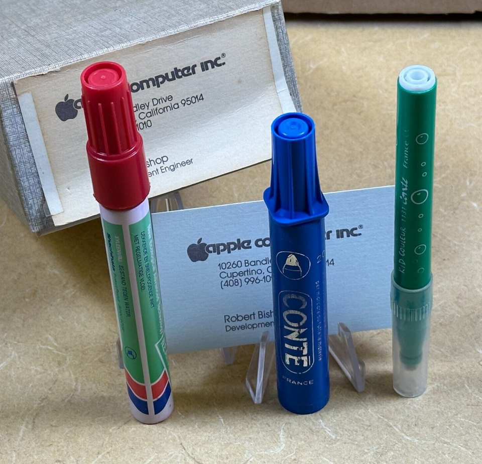 UNIQUE Business Card_ Bob Bishop co-founded Apple R&D department with ...