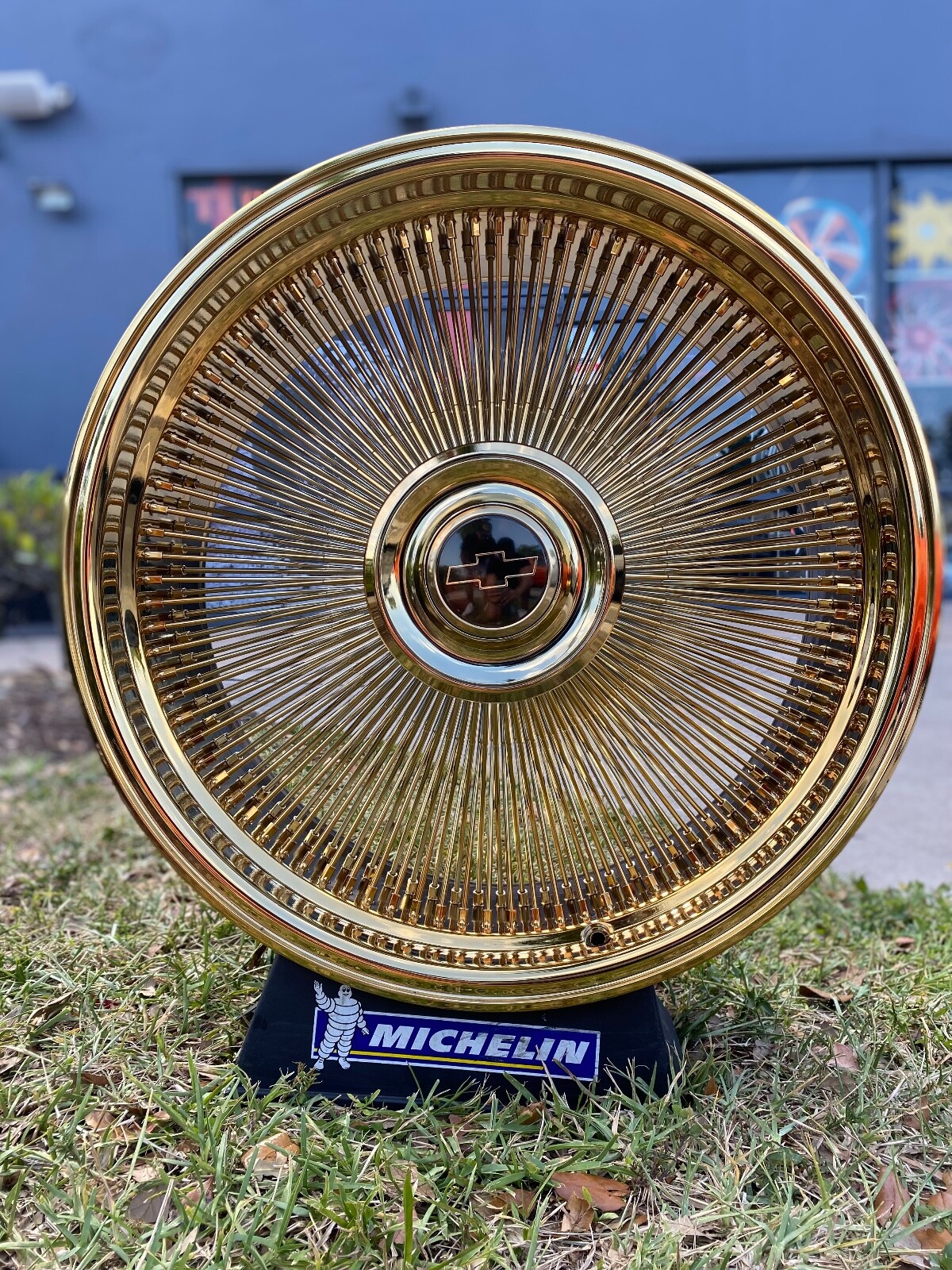 26" GOLD CHEVY SPOKES DONK G BODY 5X4.75 / 5X5 WIRE WHEELS ONLY DEAL | eBay