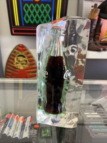 Vintage Coca Cola Bottle Suspended in Acrylic or Lucite Ice Block | eBay