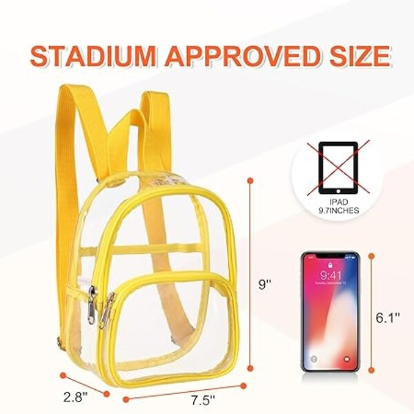 Heavy Duty Clear Backpack Waterproof Transparent Sling Bag See Through ...