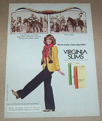 1979 print ad page - Virginia Slims cigarettes CHERYL TIEGS smoking ...