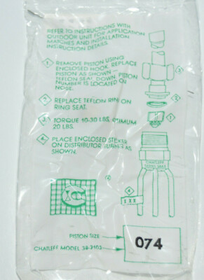 Armstrong Lennox Danfoss HVAC Piston Orifice Kit .074 Orfice Chatleff ...