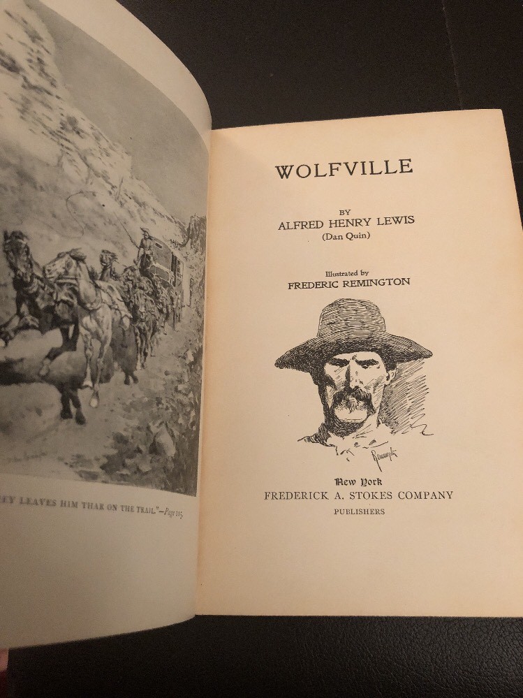 Wolfville First Edition, 1st Printing 1897 Very Good + Alfred Lewis ...