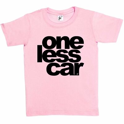 One Less Car Environment Cycling Cyclist Bike Kids Boys / Girls T-Shirt ...