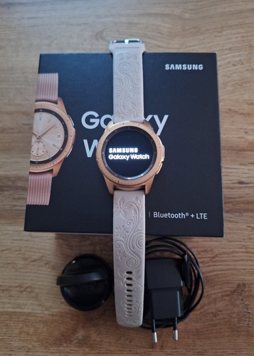 Samsung Galaxy Watch SM-R815 42mm Rose Gold Gehäuse mit Klassisches ...
