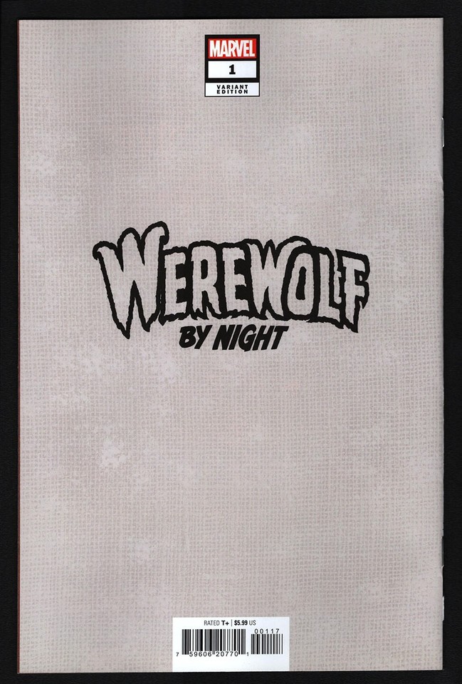 WEREWOLF BY NIGHT #1 Corin Howell 1:100 B&W Sketch Variant NM | eBay
