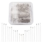 720pcs/box Flat Head Pins Ball Head Pins Eye Pins Findings 20mm 30mm ...