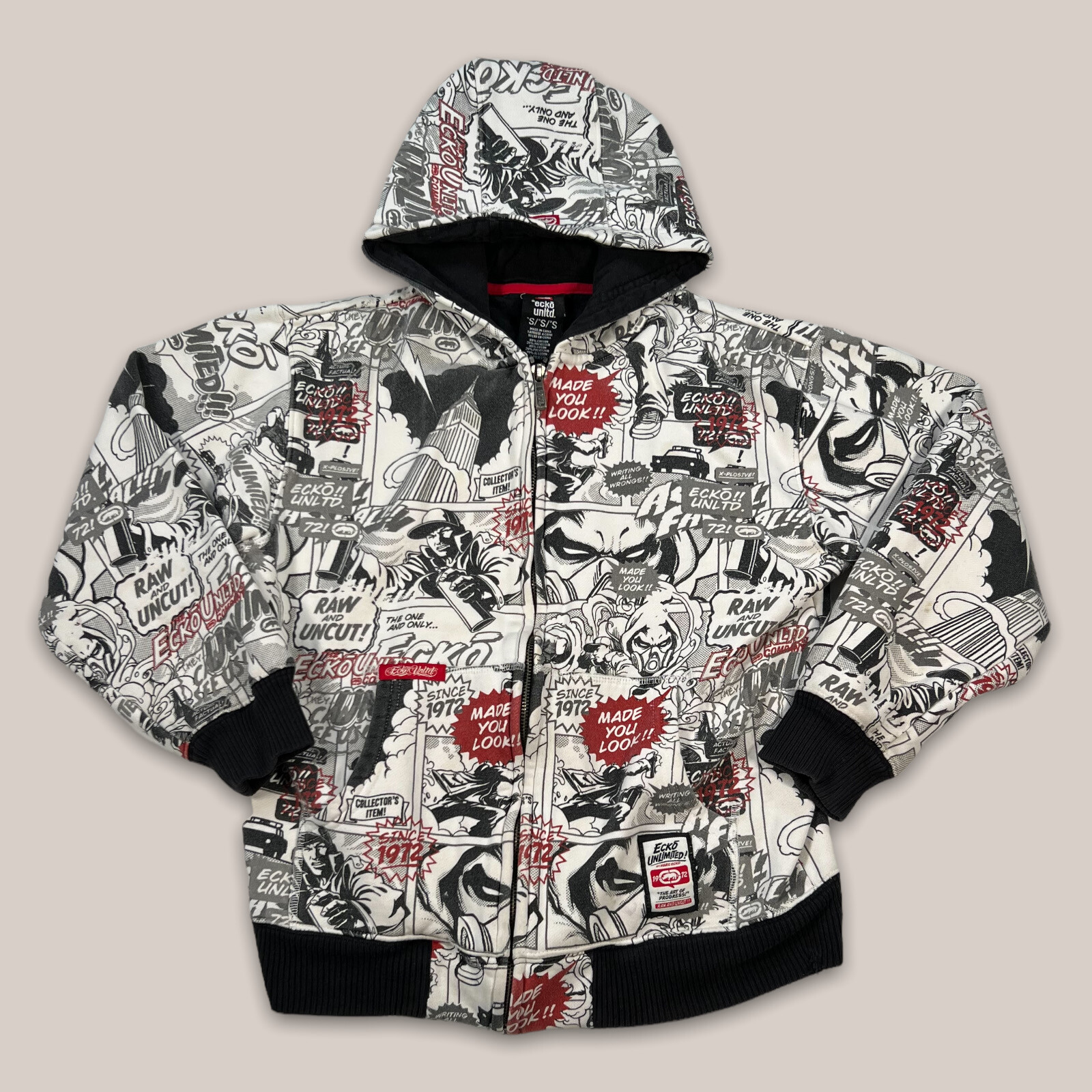 Ecko Unlimited Comic Strip Graphic Art Hoodie Progres… - Gem
