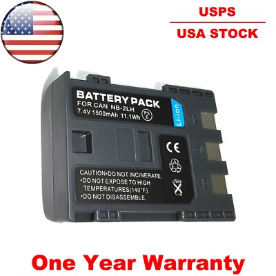 Li-ion Battery Pack For NB-2LH Canon EOS 350D EOS 400D DS126151 ...