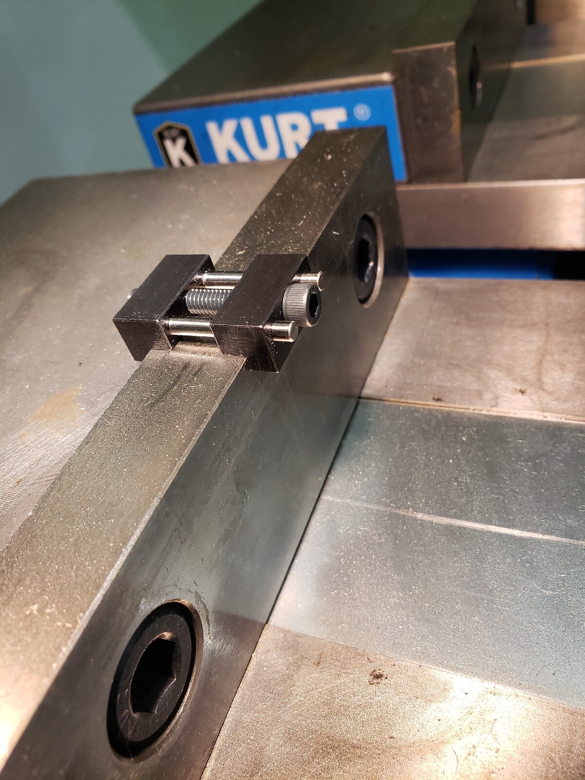 Vise jaw work stop locator for milling vises. Fits jaw 3/8"-1" Made in ...