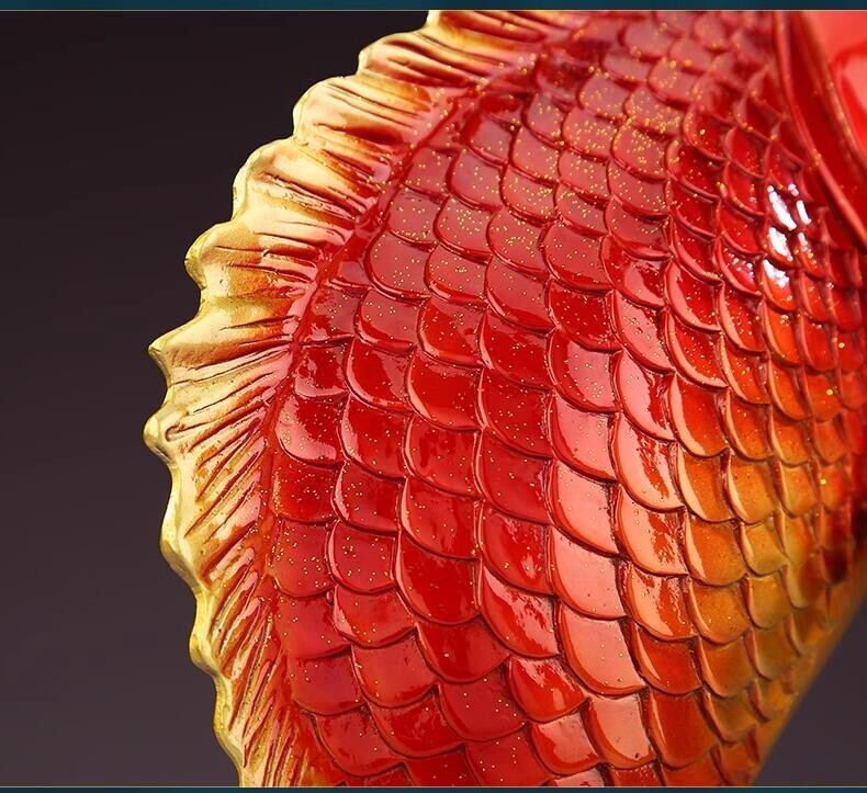 11.8" China Pure Copper Painted Goldfish Fish Art Statue | eBay