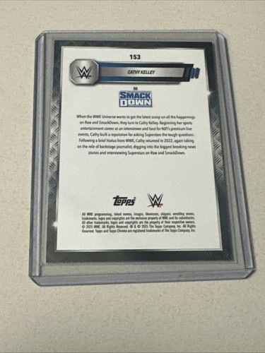 2025 Topps Chrome WWE Cathy Kelley Green Geometric Refractor /75 | eBay