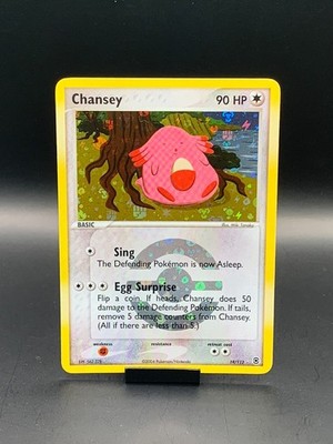 Pokemon TCG: 2004 EX FireRed & LeafGreen Chansey 19/112 Reverse Holo NM ...