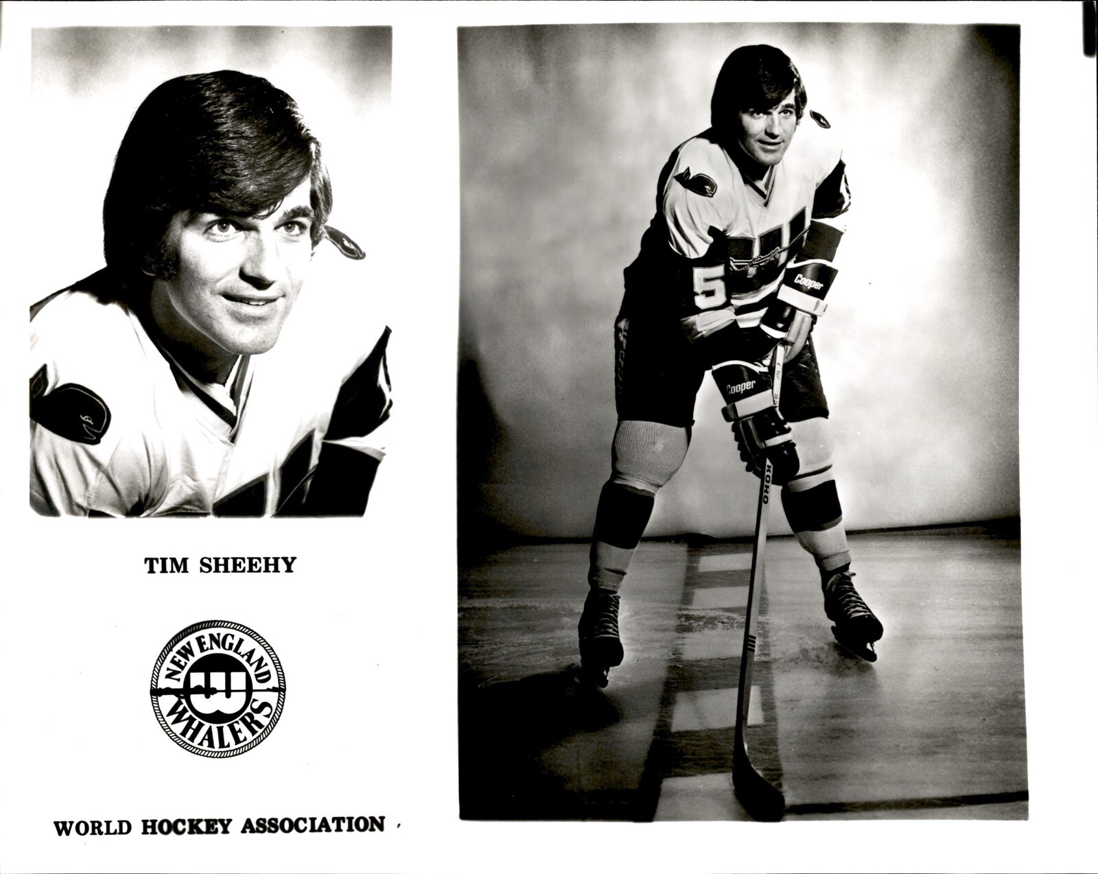 PF4 Original Photo TIM SHEEHY 1972-74 NEW ENGLAND WHALERS CENTER WHA ...