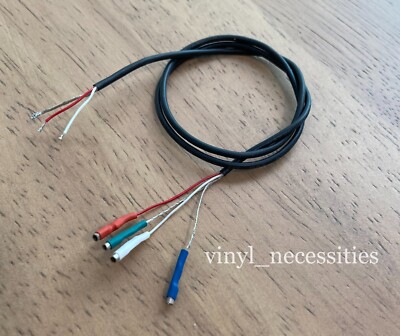 Tonearm Wire Set AWG 32# 2channels Shielded wire 1.2 terminal 400mm/15 ...