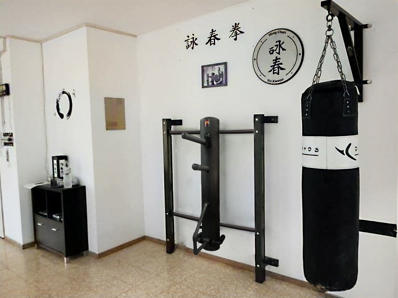 Kung Fu PVC Wing Chun Tsun Dummy Mook Jong padded PVC arms & leg ...