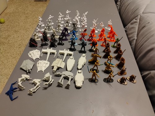 Star Wars Command Army Men 89 Piece Lot With 75 Figures 14 Ships/Mobile ...