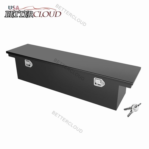 59"X14"X13" Low Profile Crossover Tool Box Black Aluminum Truck Toolbox ...