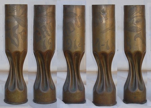 WWI1 world war one Battle of Verdun artillery shell trench art 100th ...