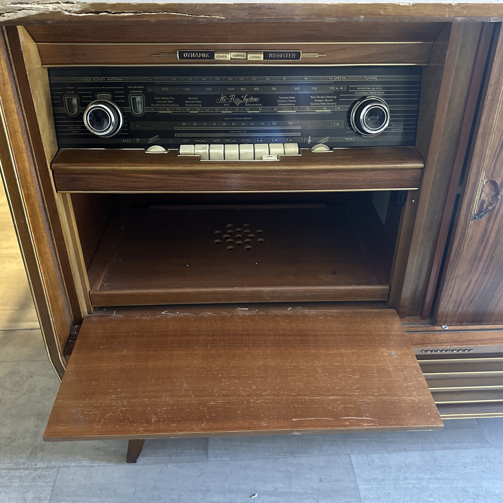 Telefunken Stereo Console 1950-60s | eBay