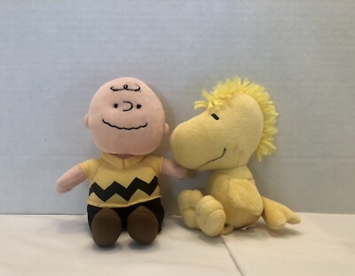 PEANUTS TY stuffed animal plushies WOODSTOCK CHARLIE BROWN snoopy ...