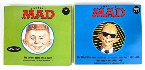 TOTALLY MAD Magazine (CD-ROM) DISC 1 and DISC 6 & 7 / Digital Library ...