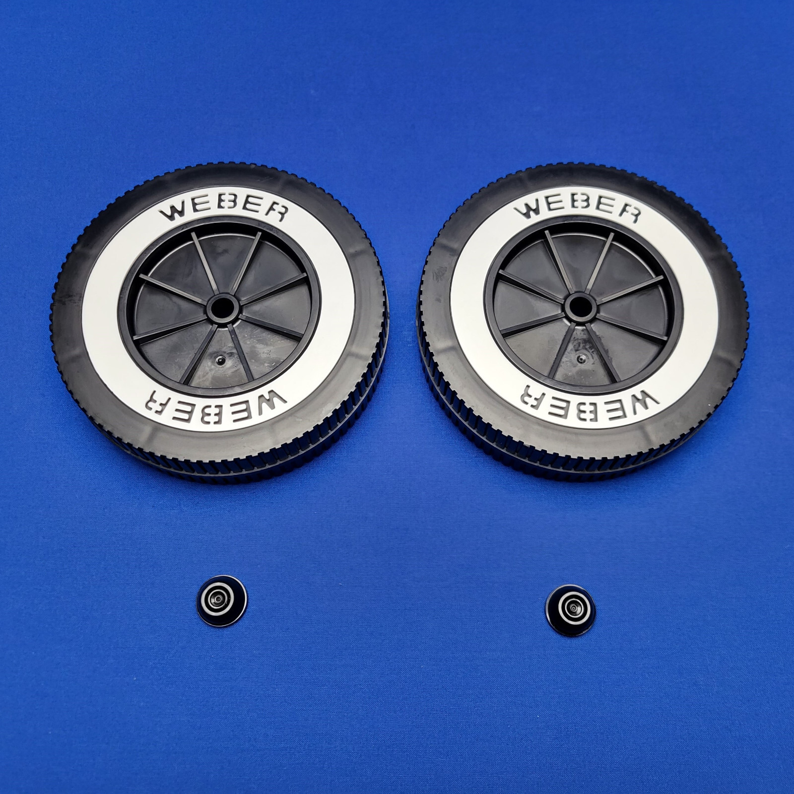 Weber 65930 6" Wheels for 18 / 22 inch Kettle Grill Charcoal BBQ Pit (2 ...