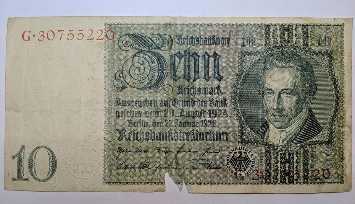 German Paper Money Value