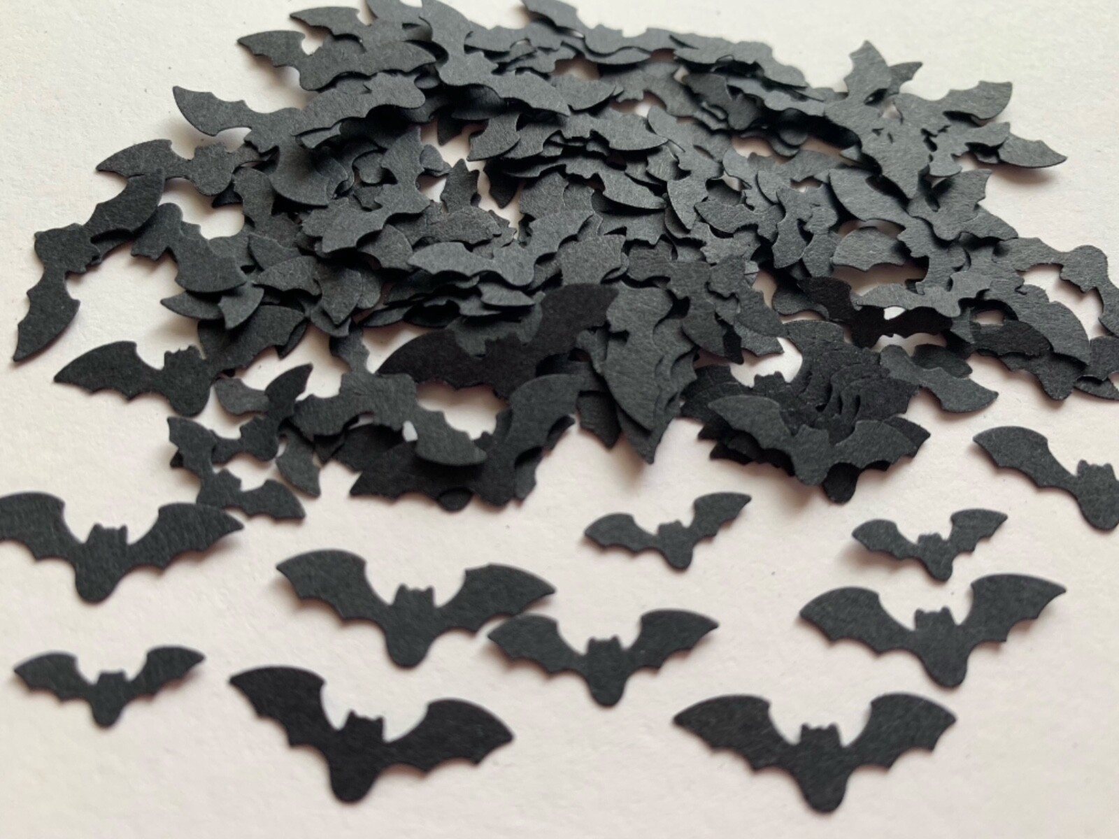 200+ Bats Halloween card birthday party table confetti sprinkles Batman ...