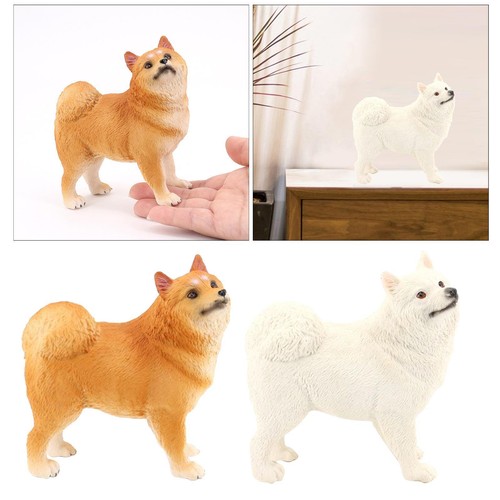 Realistic Samoyed Model Playset Miniature Dog Figurines Toy for ...