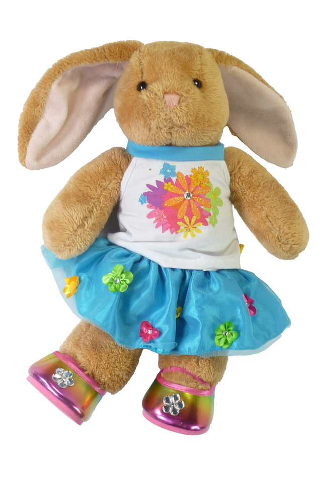 Build-A-Bear Workshop Stuffed Plush Bunny Rabbit W/ B-A-B Clothing ...