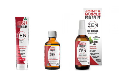 New ZEN Herbal Liniment Gel Dropper Spray All Range Joint & Muscle Pain ...
