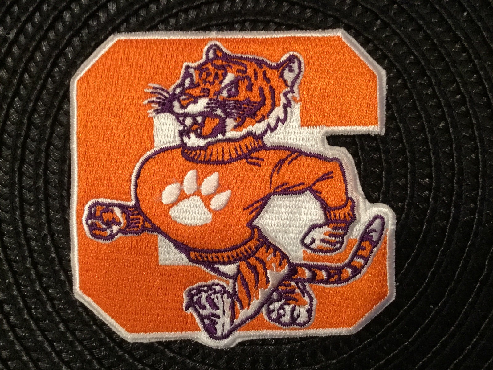 Clemson University tigers VINTAGE EMBROIDERED IRON ON PATCH 3" x 3" | eBay