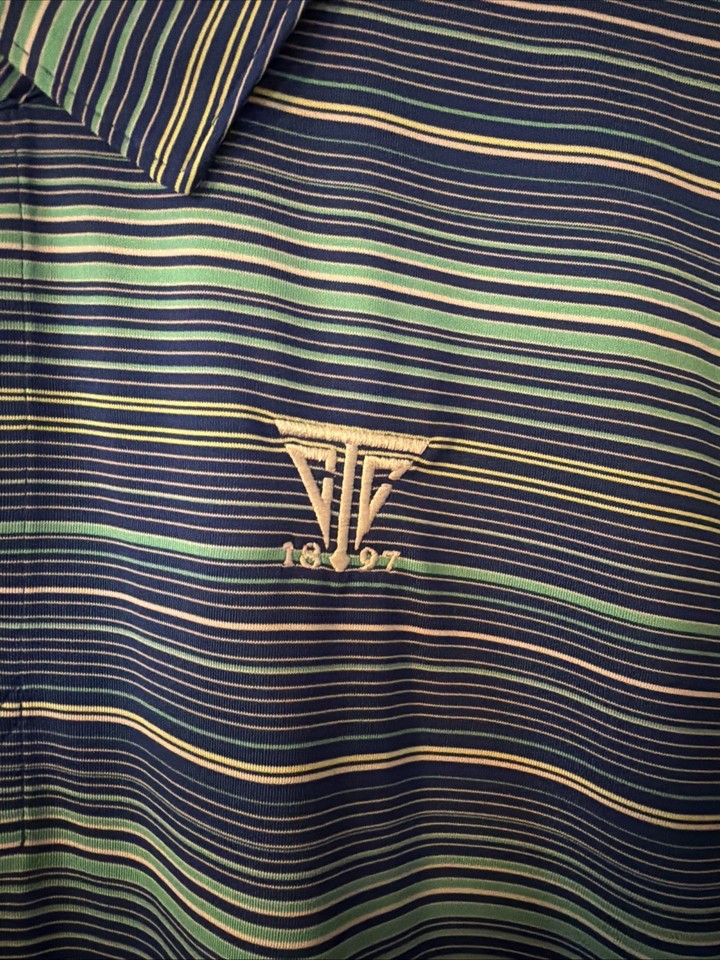 Cutter & Buck Men's CB DryTec Stripe Golf Polo Shirt - Large TCC ...