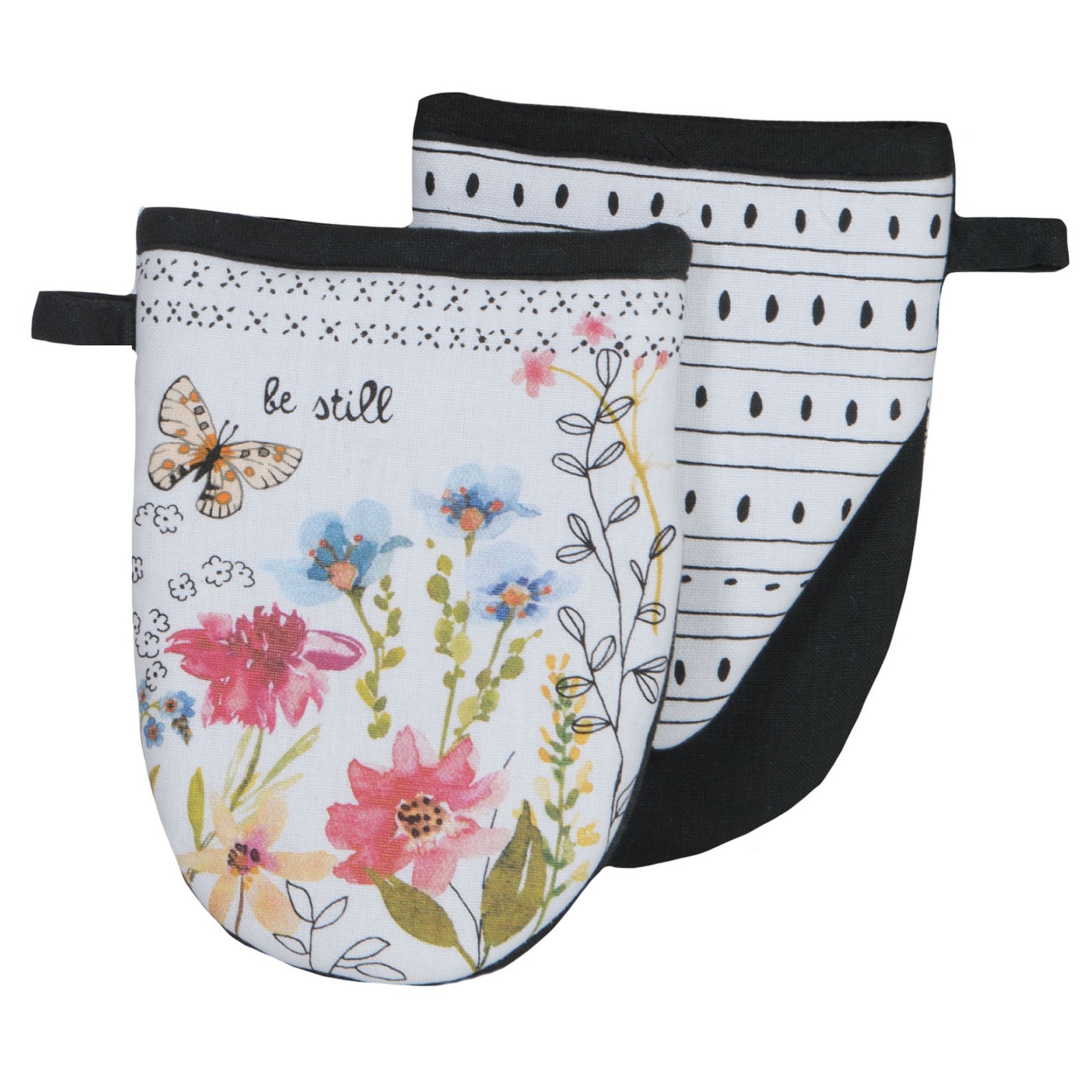 Wrapped in Grace Blooms and Butterflys Kitchen Grabber Oven Mitt One ...