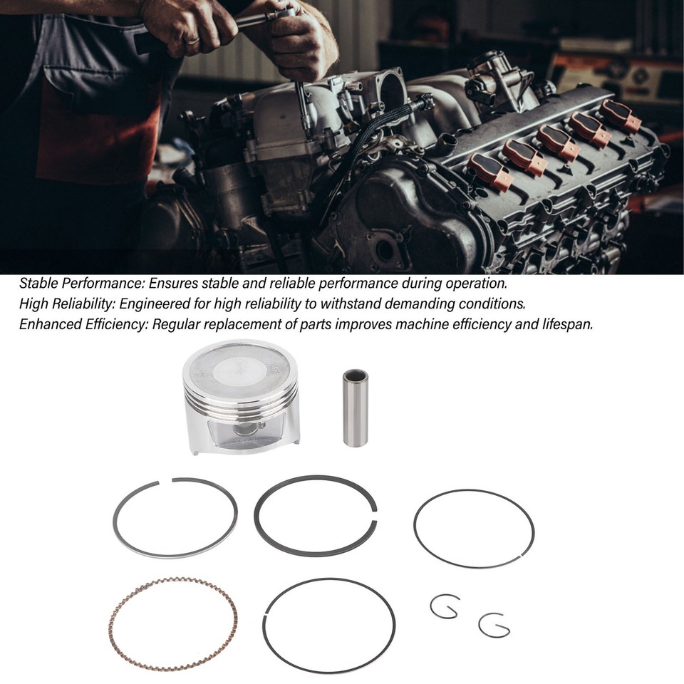 Piston Pin Rings Kit Zinc Alloy Easy Installation Anti Rust Piston Pin ...